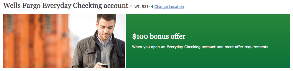 Wells Fargo Checking Account 100 Bonus Promotion wells-fargo-checking-account-100-bonus-promotion