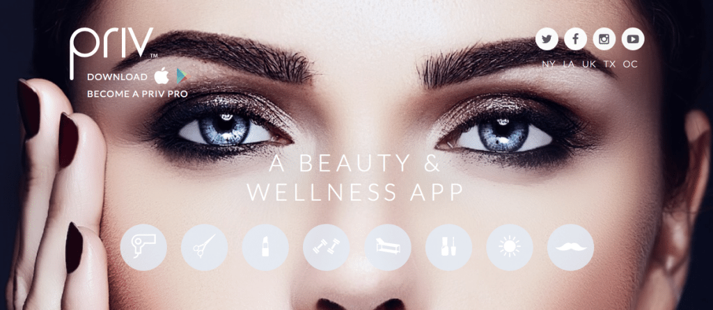 PRIV Beauty and Wellness App $20 Discount and $20 Referrals