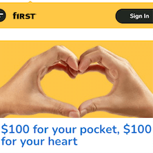 First Financial Bank: $100 Checking Bonus + $100 Donation (IN, KY, OH)