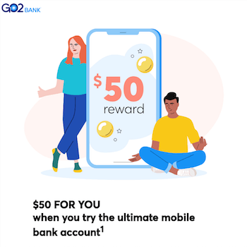 GO2Bank: $100 New Account Bonus + $100 Referral Rewards