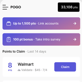 Pogo - Earn Rewards Without Receipts: "Give $1, Get $1" Referrals