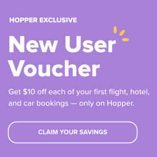 Hopper App - Book Travel: 10% Hotel Discount + $10 Referrals