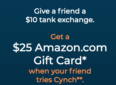 Cynch - Propane Tank Delivery: $10 First Tank Exchange Offer