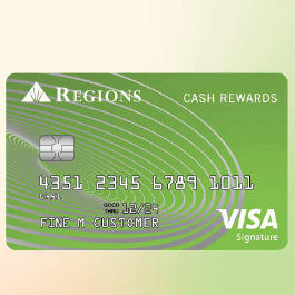 Regions Bank Cash Rewards Visa Card $200 Bonus