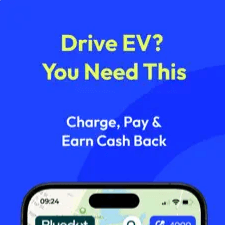 Bluedot EV Charging Payments: $10 Off + $25 Referrals