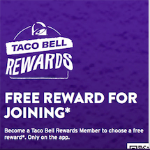 Taco Bell App: Get Free Reward Menu Item to Download App