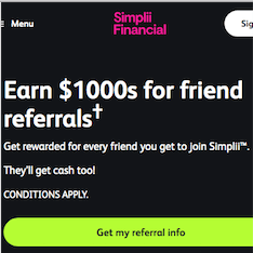Simplii Financial (Canada): $300 No Fee Chequing Account Bonus