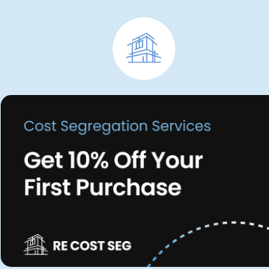 RE Cost Seg - Cost Segregation Services: 10% Off First Purchase